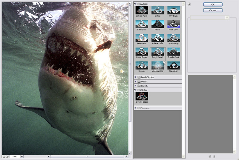 Photoshop ships with many filters, covering most eventualities however ...